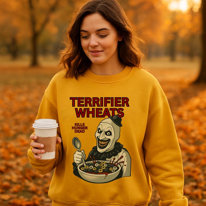 Terrifier, Killer Clown Cereal PNG, Scary Movie Design, Halloween ...