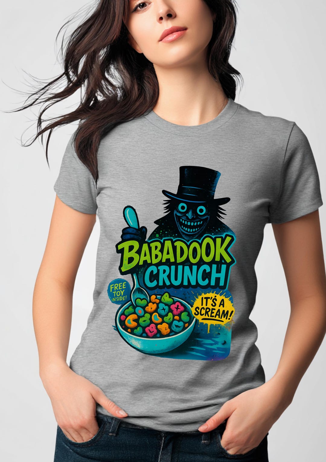 Babadook Neon Babadook Crunch Clipart PNG, Bright Color Horror Art ...