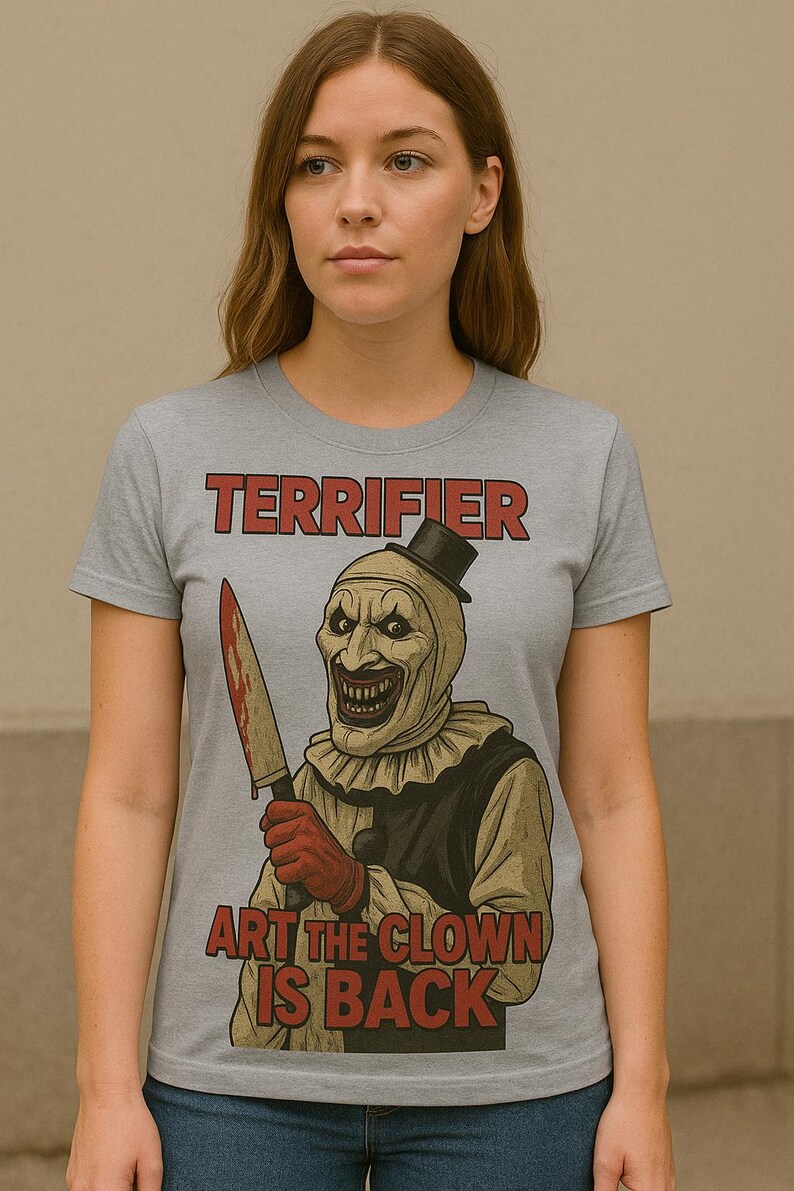 Terrifier Clipart PNG | Art the Clown Horror PNG | Terrifier SVG Bundle ...