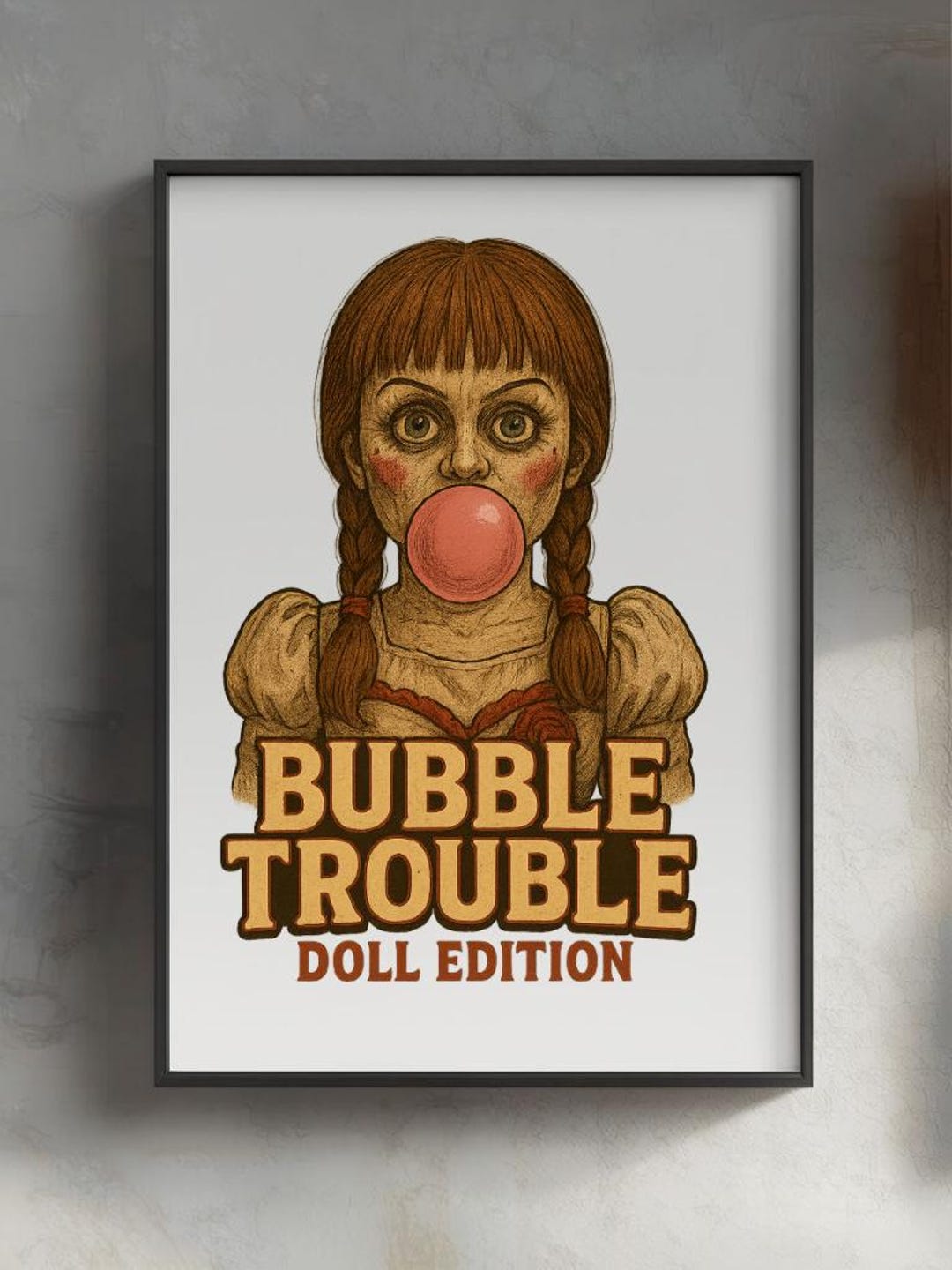 Annabelle Doll Bubblegum Clipart – Horror Doll PNG, Bubble Trouble Doll ...