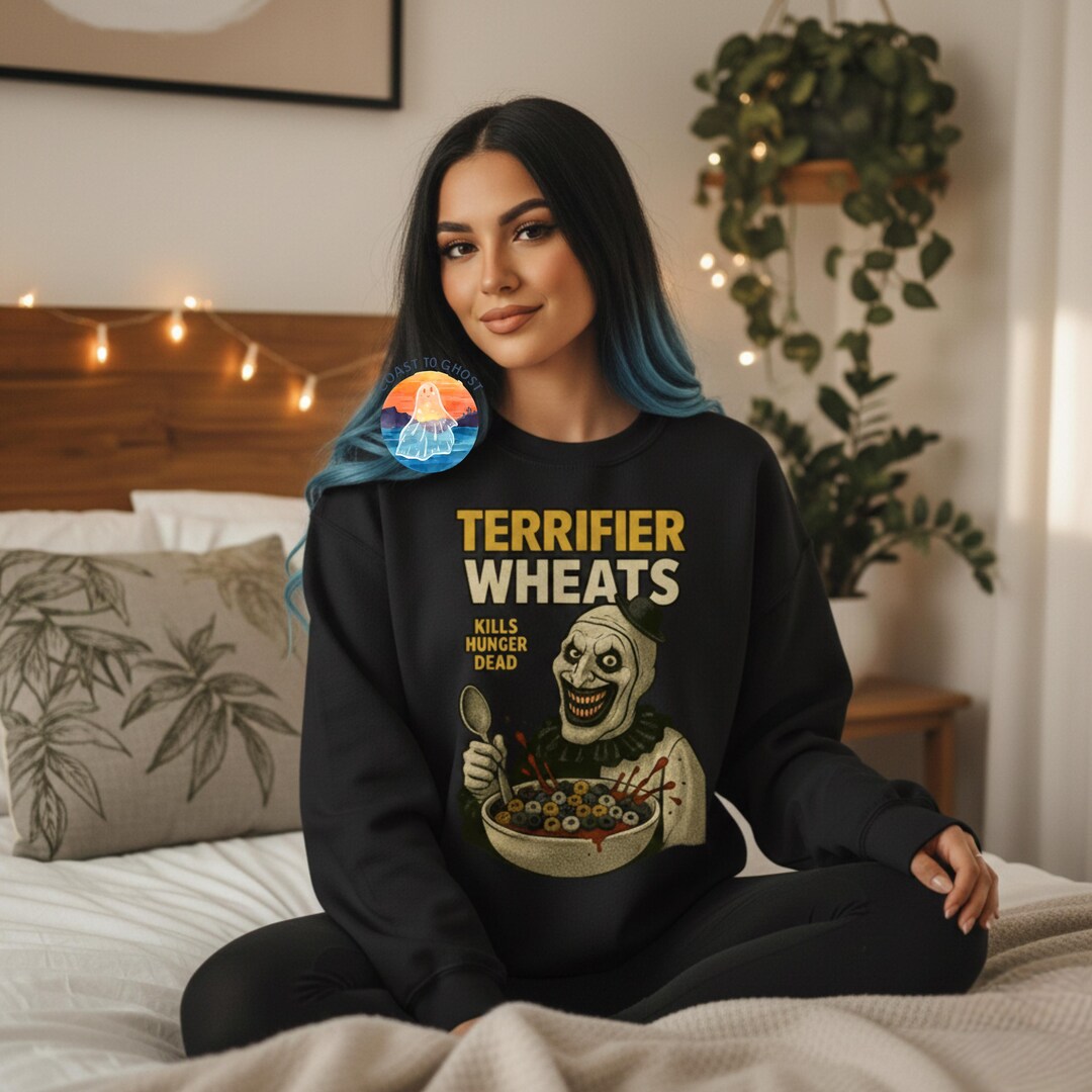 Terrifier, Kills Hunger Dead PNG, Scary Clown, Cereal Box Parody, Retro ...