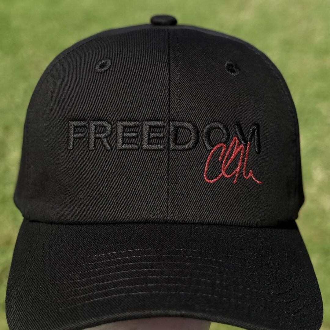 Embroidered 'freedom' Cap: Charlie Kirk Hat, Cotton Dad Hat - Etsy