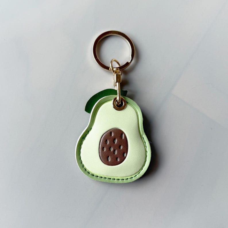 Cute PU Leather Fruit Keychain, Whimsical Bag Charm Gift - Etsy Canada