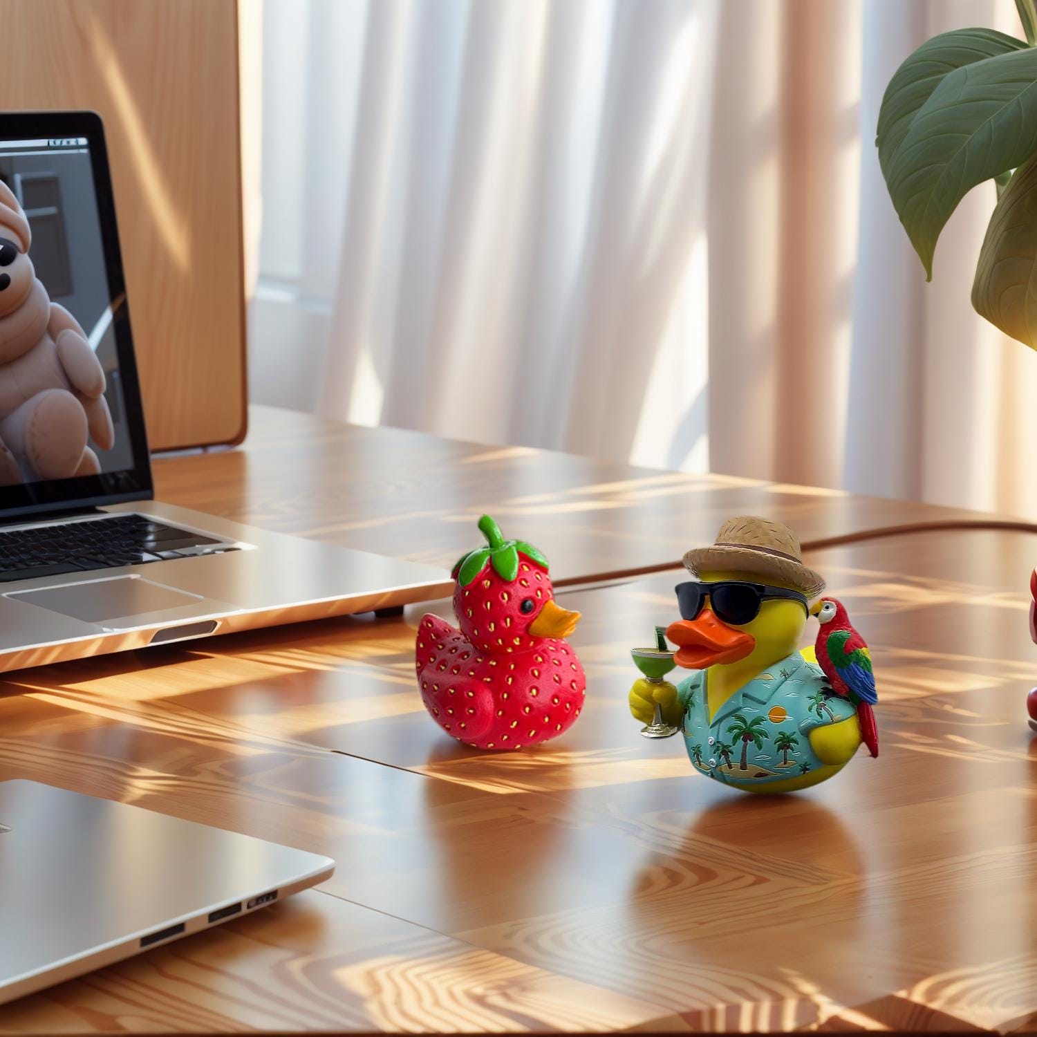 Jimmy Buffett Tribute Duck Figurine: Whimsical Resin Desk Decor - Etsy