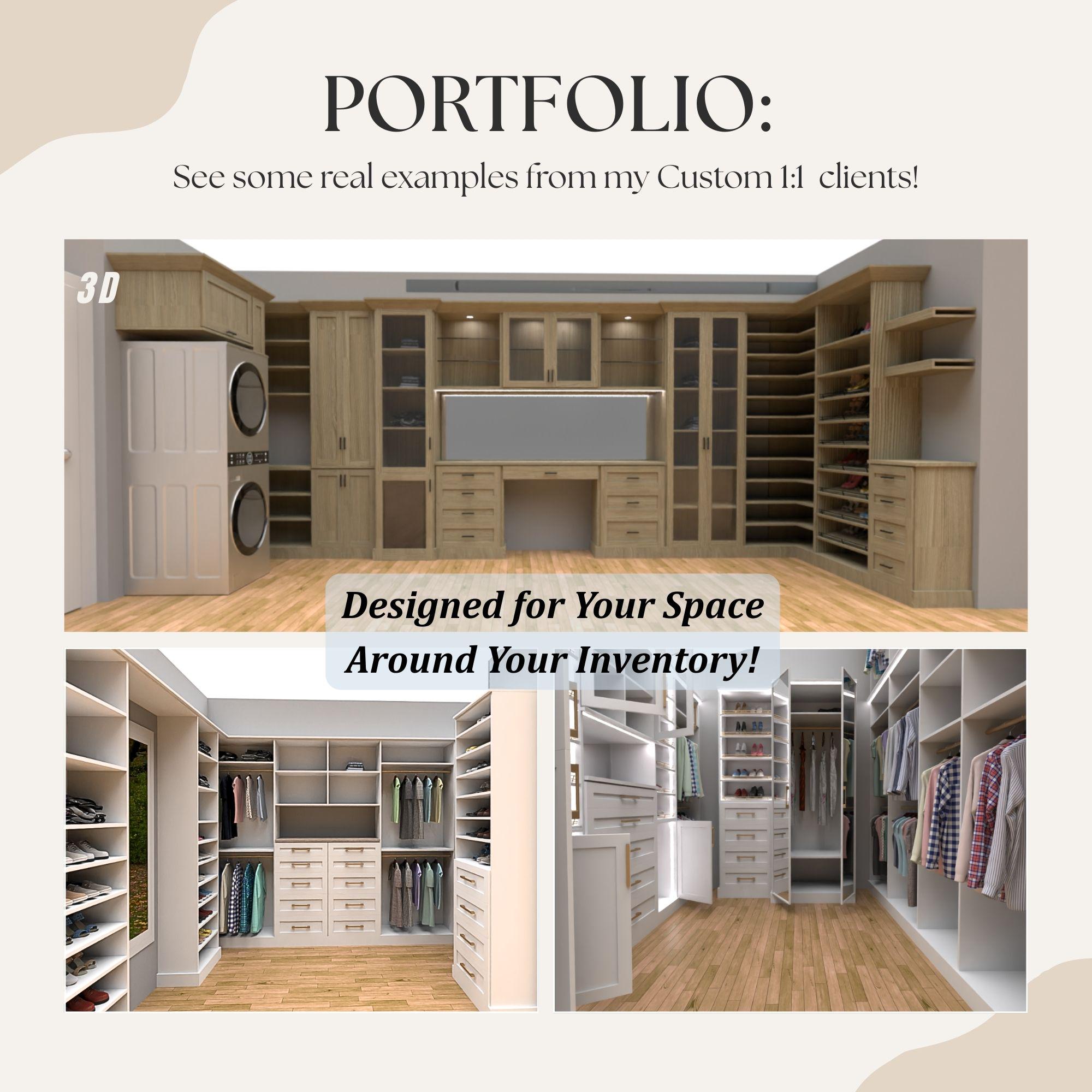 1:1 Custom Service Personalized Closet Design Planner Closet Layout ...
