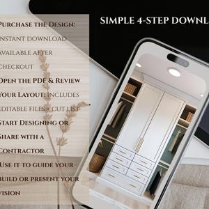Walk in Closet Template Printable Closet Planner Customizable Design ...