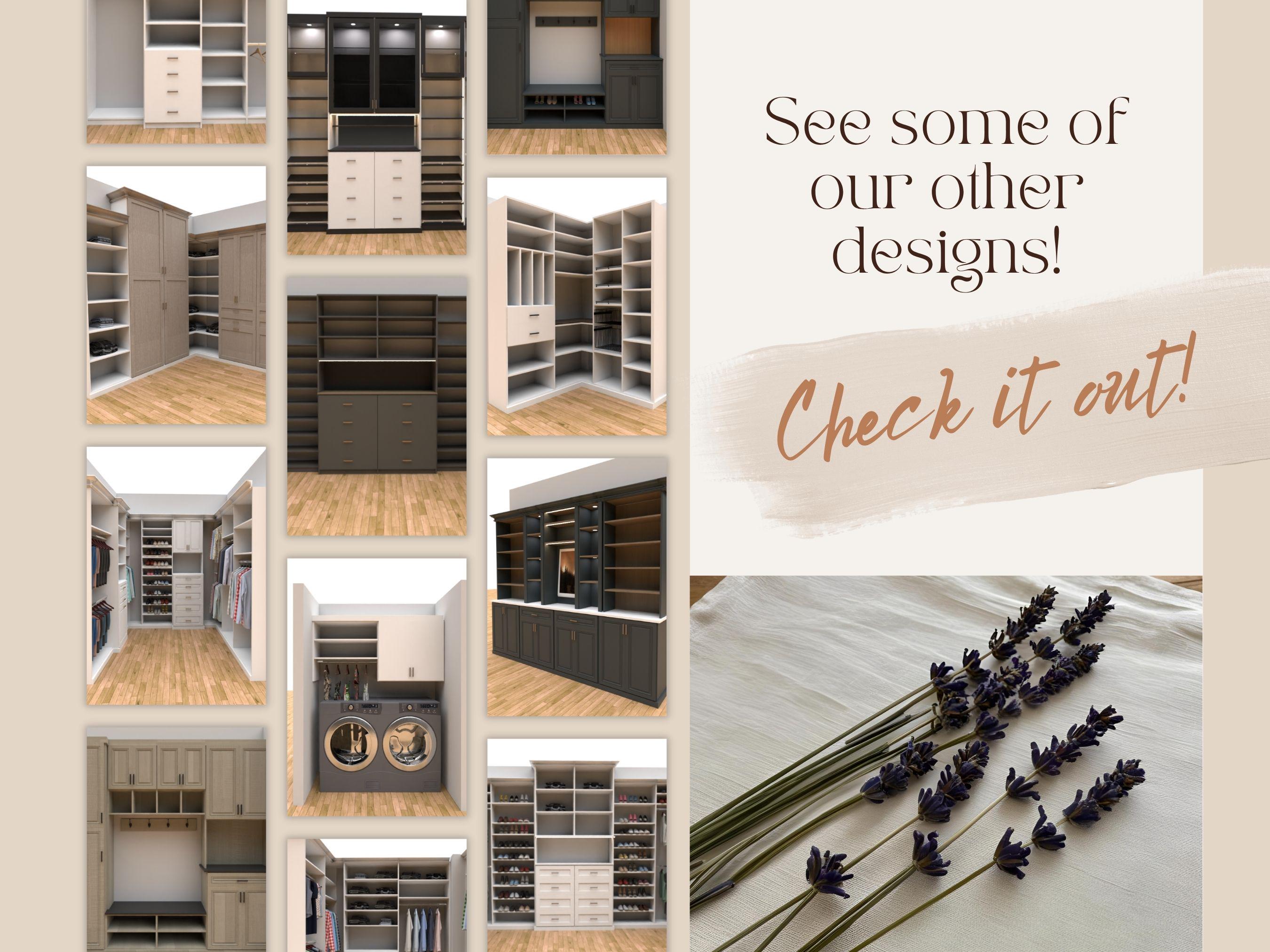 Walk in Closet Template Printable Closet Planner Customizable Design ...