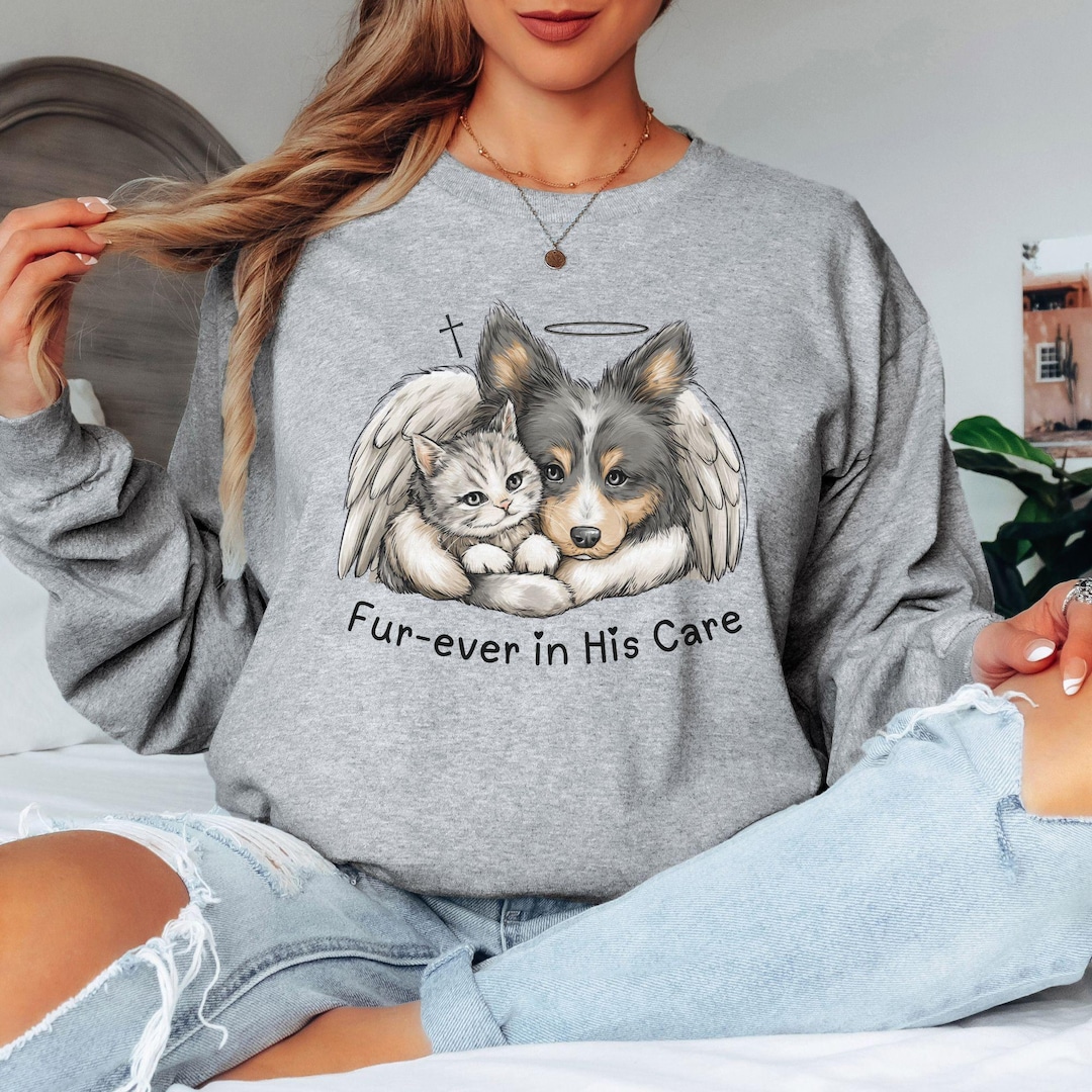 Christian Pet Memorial T-shirt: Angel Dog & Cat Sympathy Gift - Etsy
