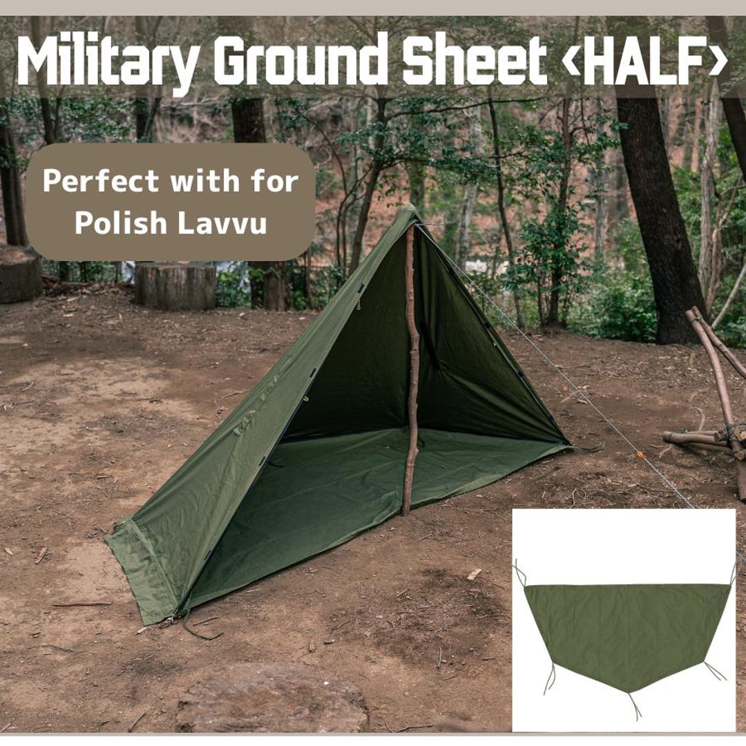 CAMPLUS Military Groundsheet (HALF SIZE) Footprint for Polish Lavvu ...