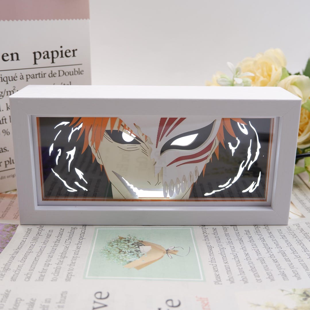 Bleach Kurosaki Ichigo LED Paper Cutout Lamp Plug-in Version Night ...