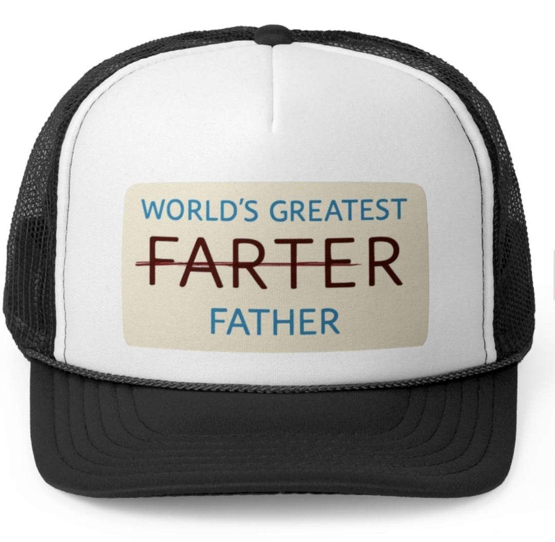 Humorous Trucker Cap for Dads, World's Greatest Farter Dad Hat, Fun ...