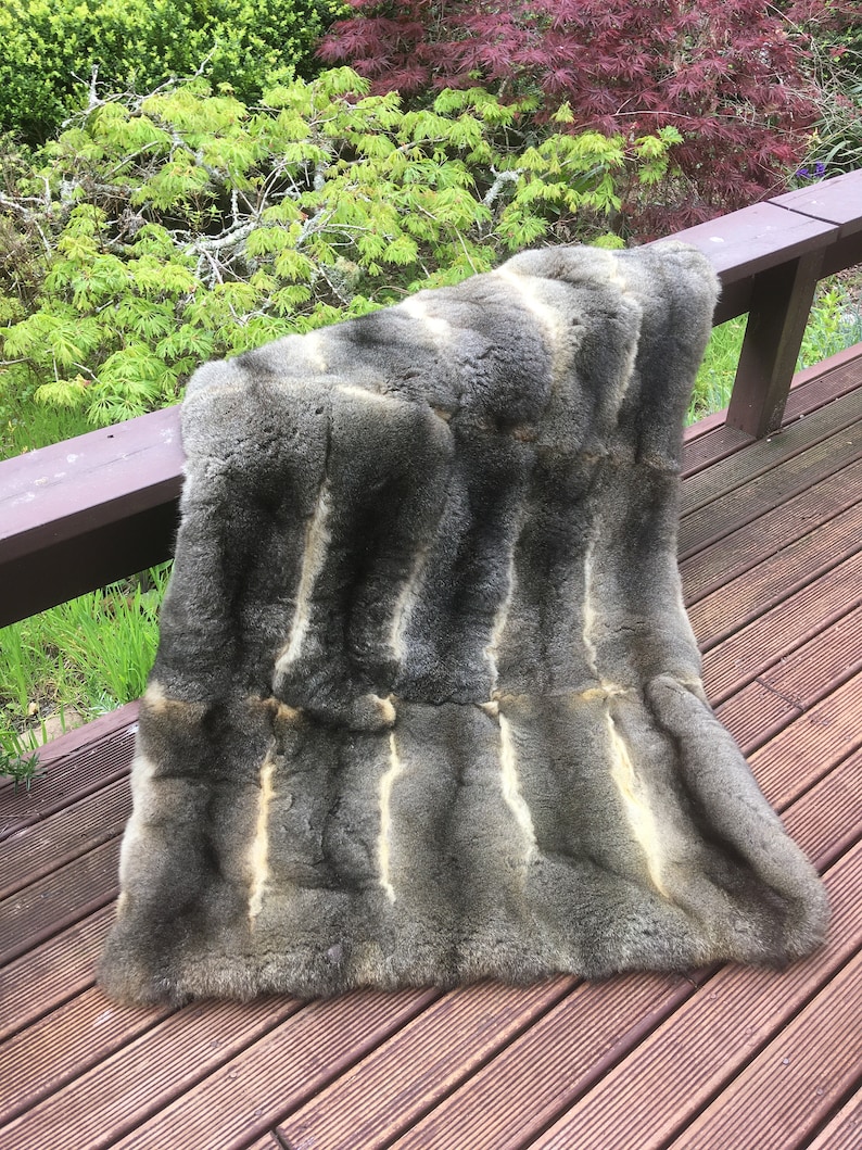 New Zealand Possum Natural Grey Fur Lap Rug / Blanket / Throw - Etsy ...