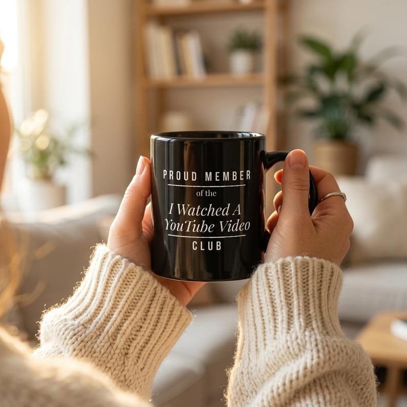 Youtube Video Club Mug, Funny Entrepreneur Coffee Cup, Digital Creator ...