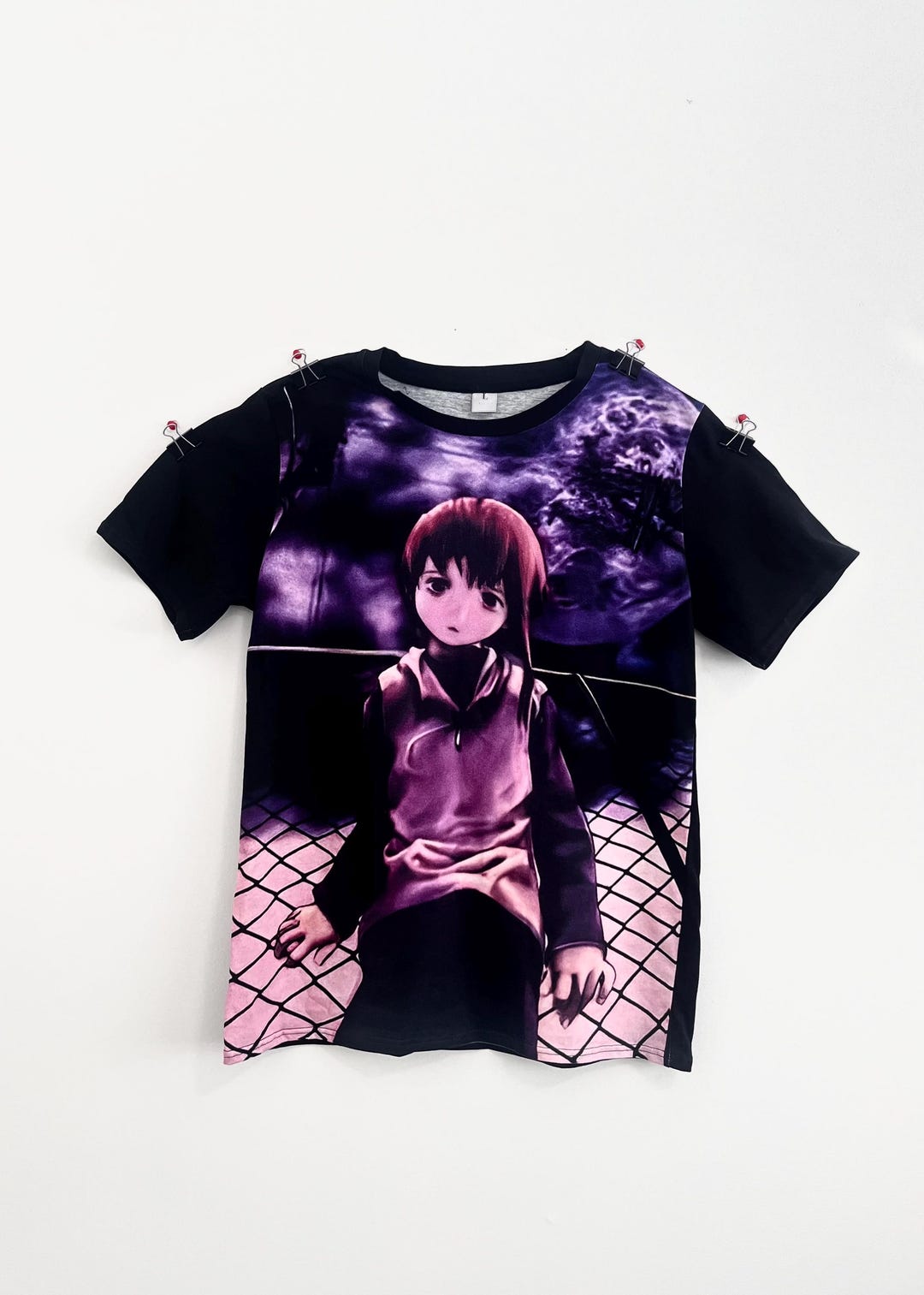 Serial Experiments Lain T-shirt | Vintage Cyberpunk Anime Tee | Lain ...