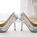 CUSTOM Forget-me-nots Hand-painted, Personalized Bridal Shoes - Etsy