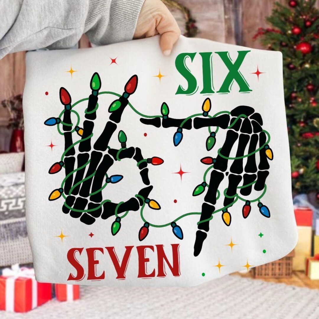 Trending Six Seven Meme PNG, Funny Mean Guy Christmas PNG Clipart ...
