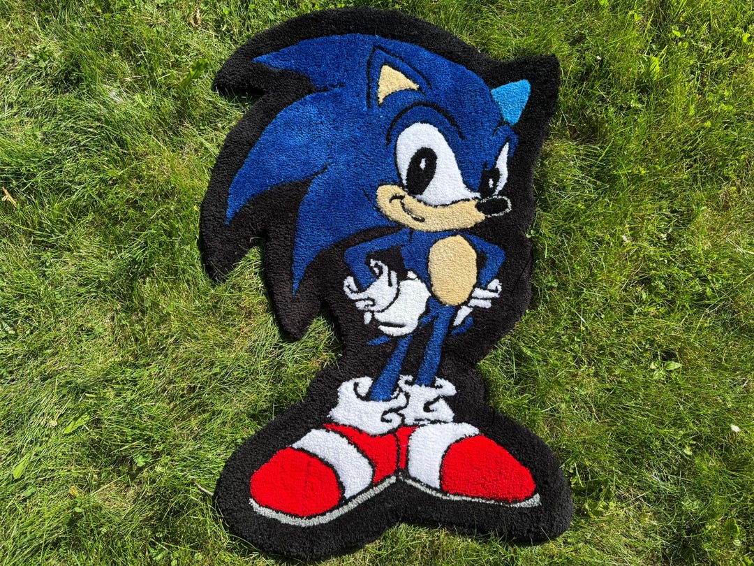 Sonic the Hedgehog Rug - Etsy