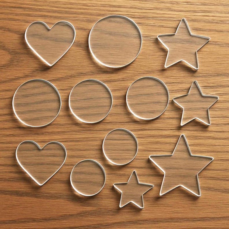Acrylic Blanks for Artists! Make Keychains, Bookmarks, Place Cards, and ...