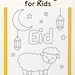 Free Eid Al-adha Coloring Card for Kids – Printable Islamic Greeting ...