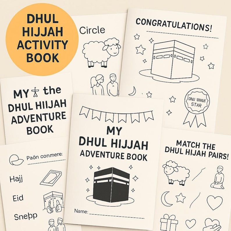 Dhul Hijjah Activity Book for Kids | 10-day Islamic Printable | Eid Al ...