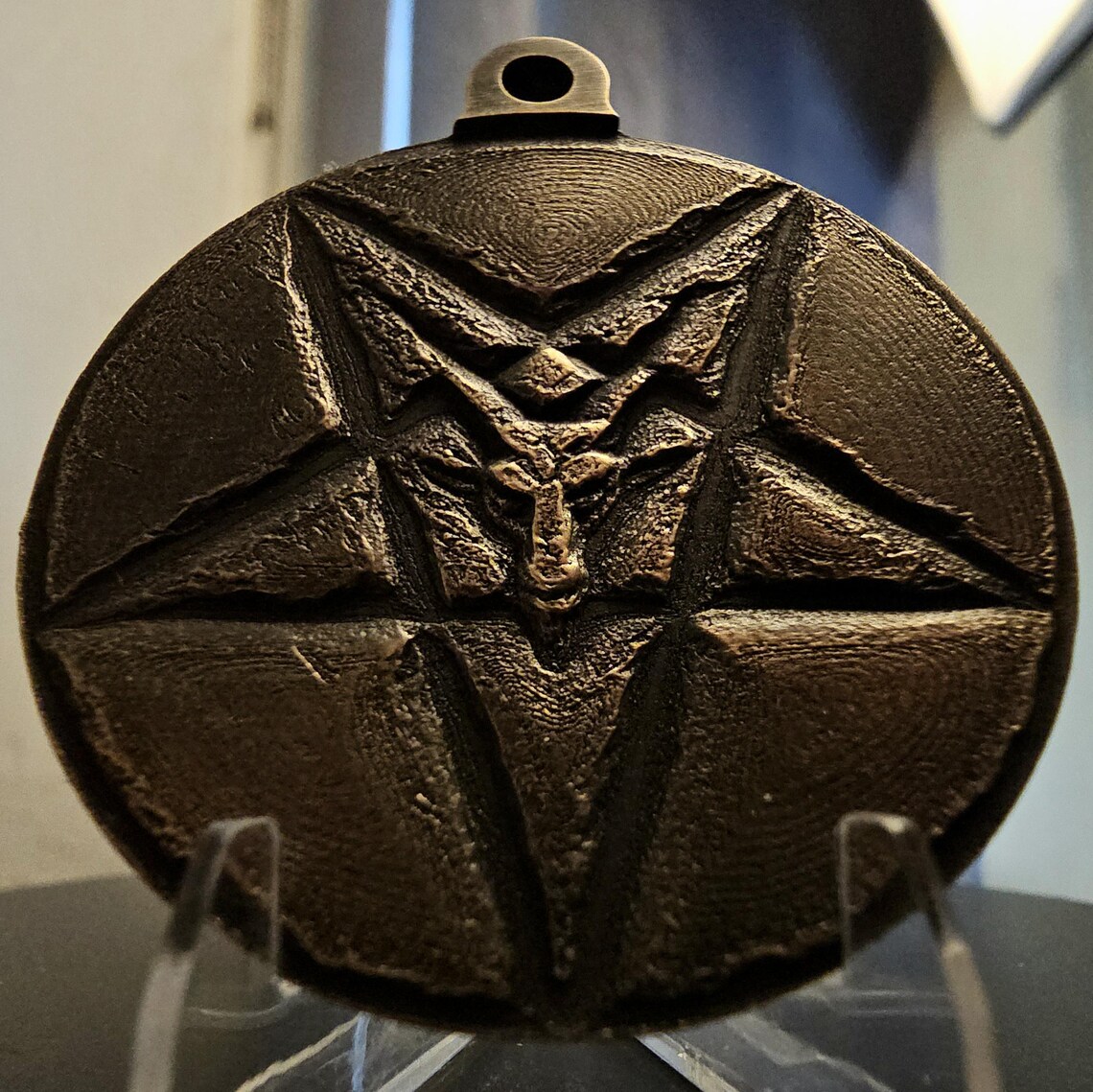 Baphomet Medallion | Solid Brass Pendant Necklace | Occult Jewelry ...