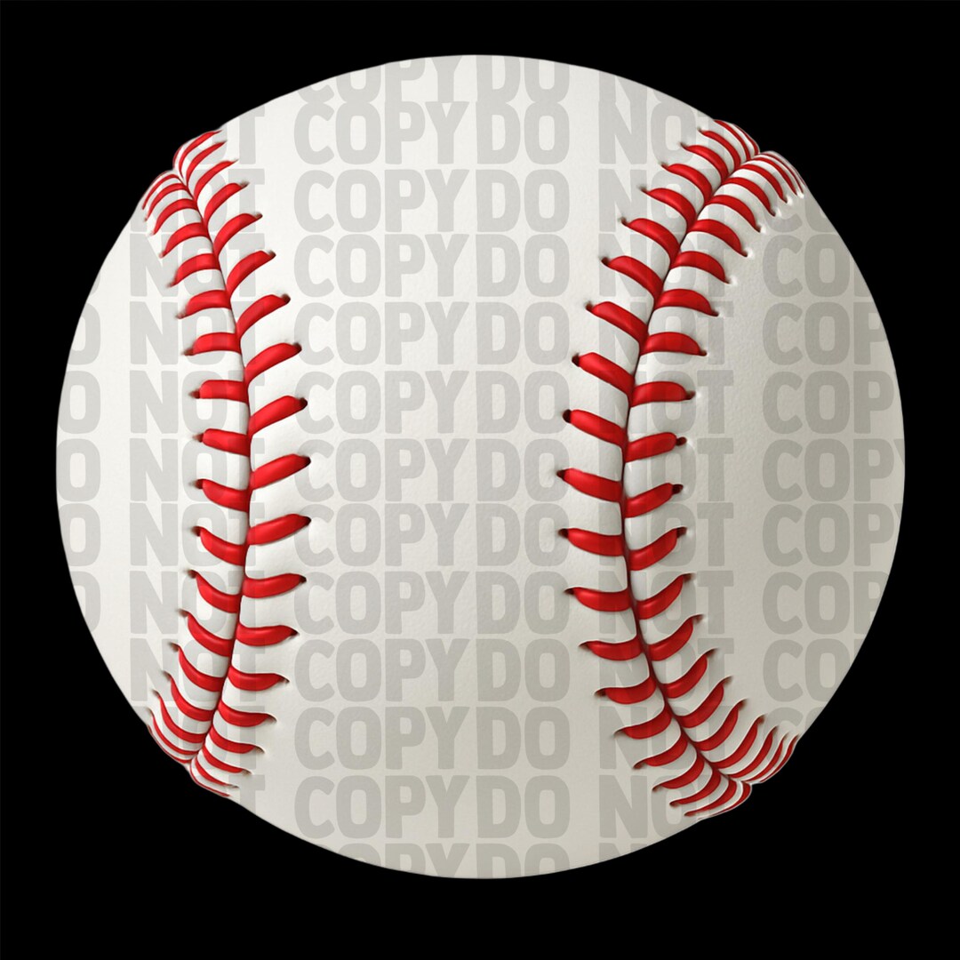 White Baseball PNG With Red Stitches | Transparent Background Digital ...