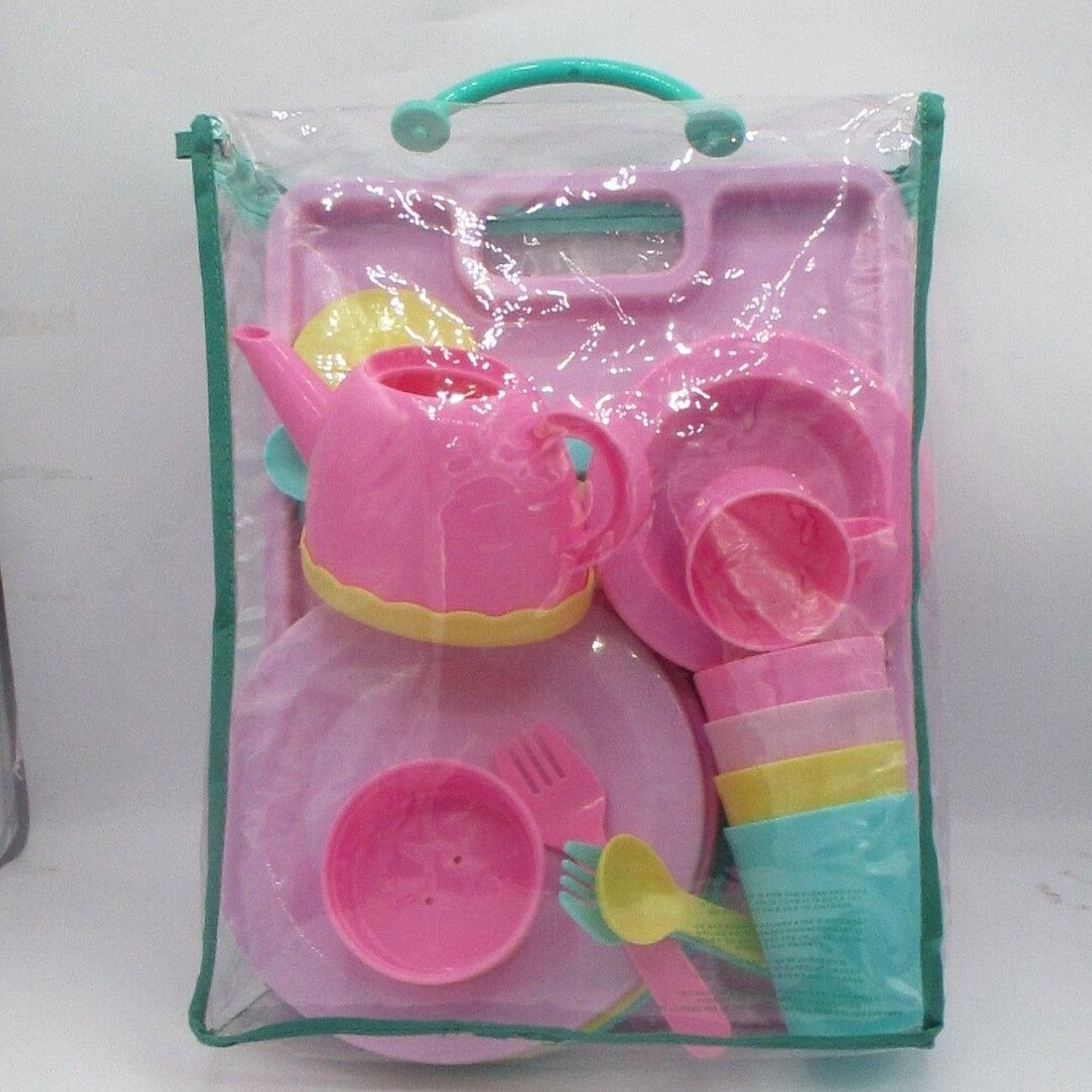 Playcircle by Battat 26-piece Kids Pretend Play Dish Set Pink/blue ...