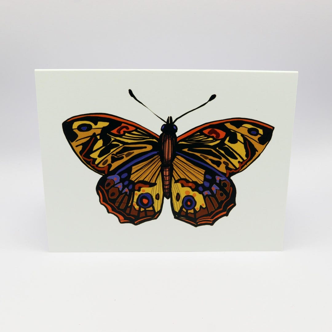 Butterfly Note Cards With Envelopes, Folded Cards, Gold Butterfly ...