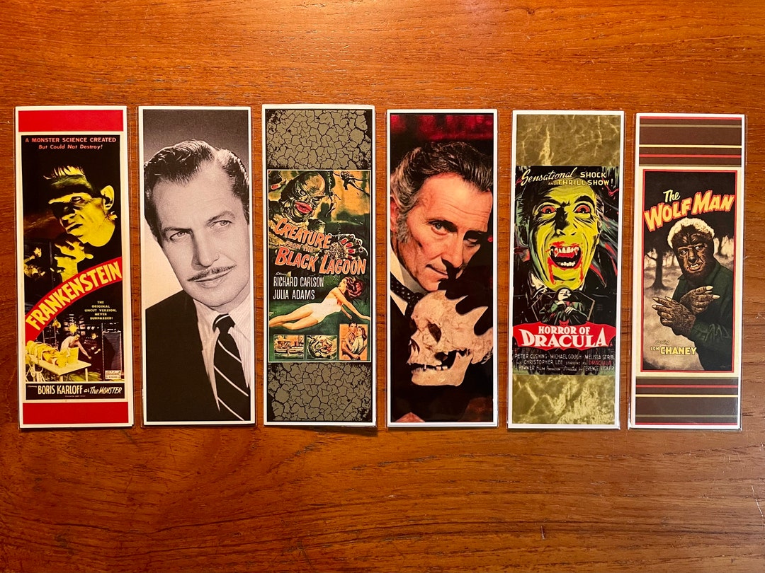 Handmade Bookmarks Vintage Horror Icons Series 1 - Etsy