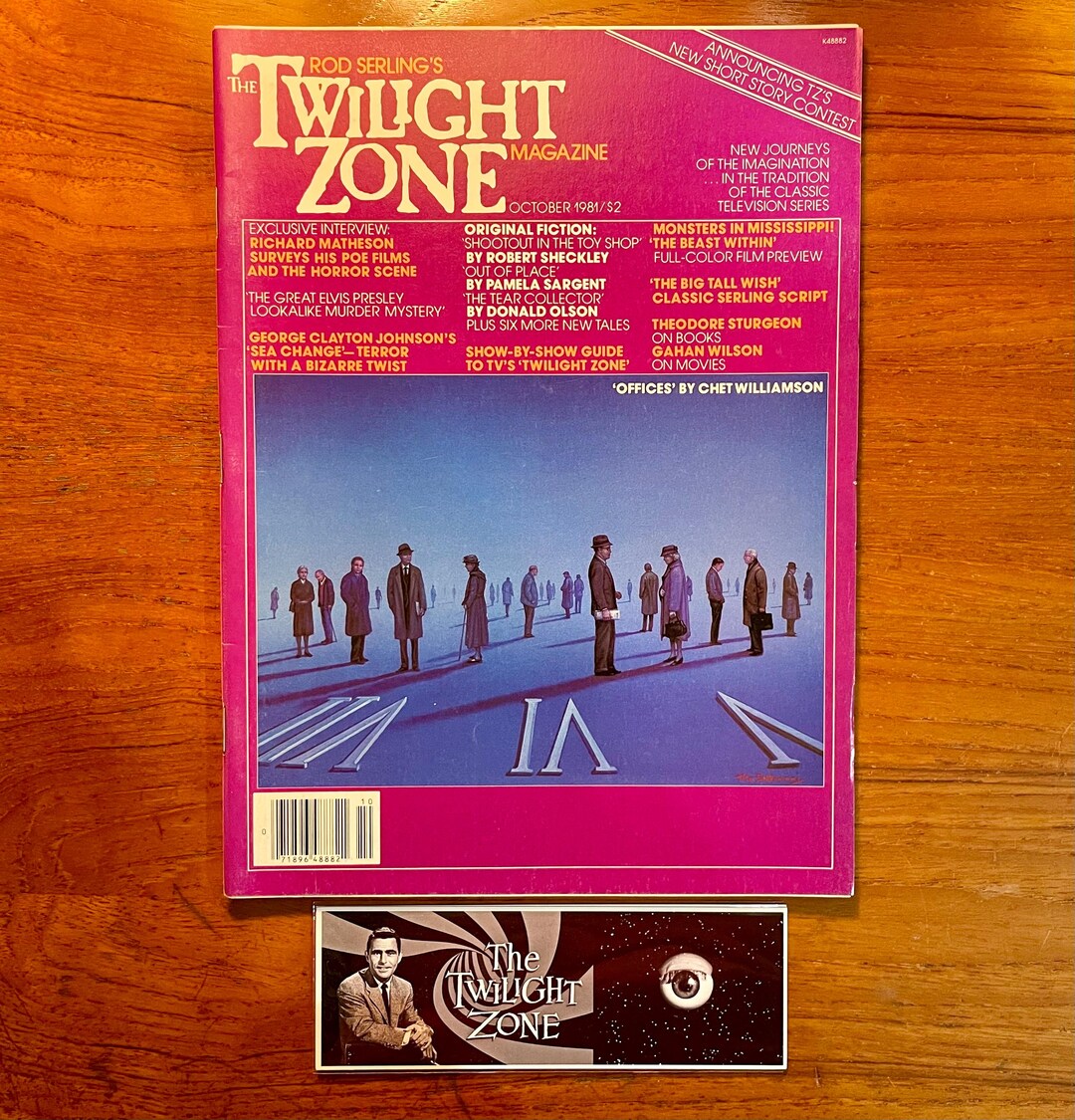 Twilight Zone Magazine October 1981 Richard Matheson the Beast Within ...