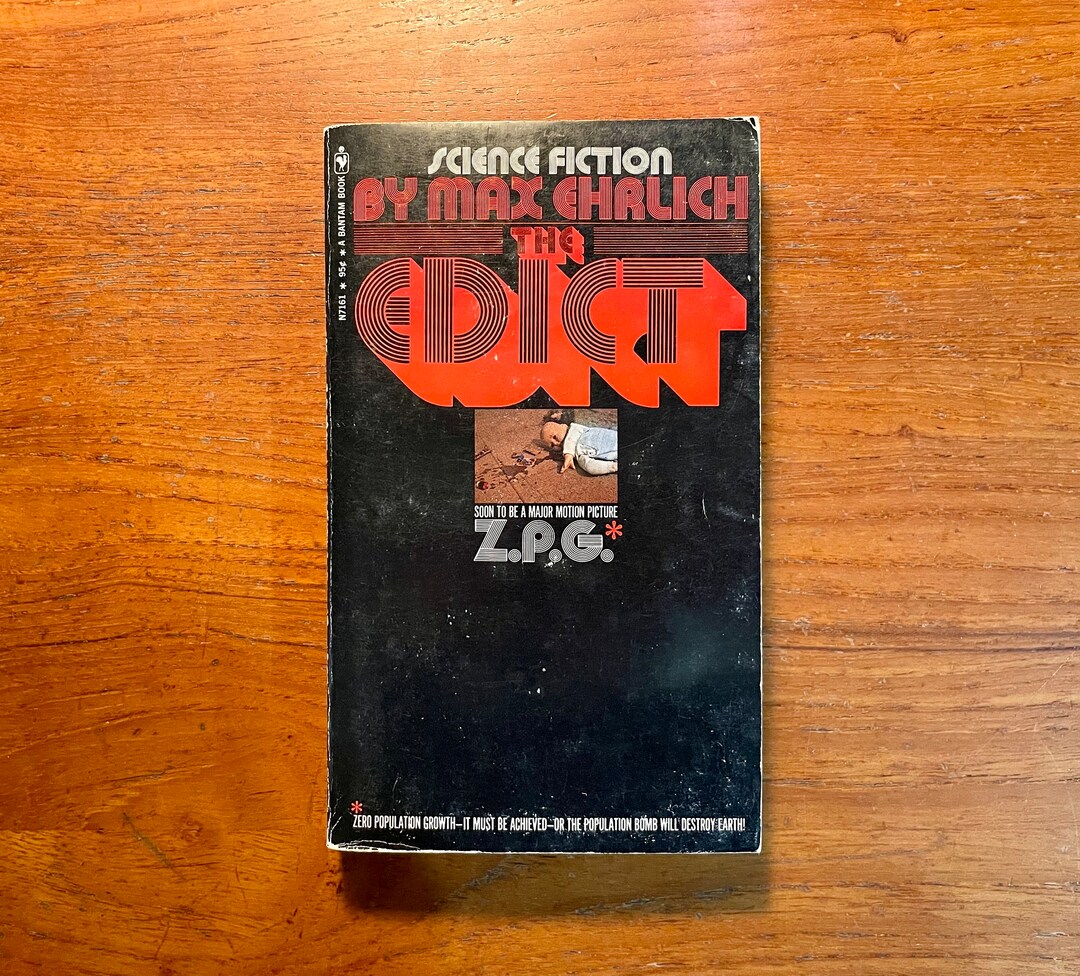 Vintage Sci Fi Book the Edict by Max Ehrlich 1972 Paperback - Etsy
