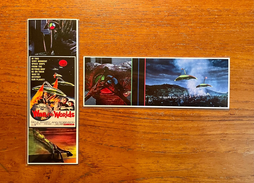 War of the Worlds Handmade Bookmarks 1950s Sci Fi Movie Classic - Etsy