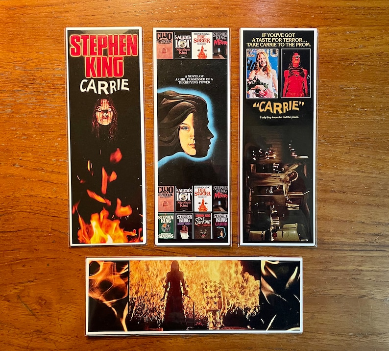 Handmade Bookmarks Horror Book and Film Series 1 Carrie Rosemary's Baby ...