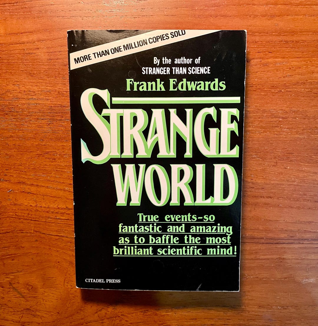 Strange World by Frank Edwards 1980s Edition Softcover Book Occult ...