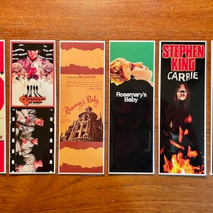 Handmade Bookmarks Horror Book and Film Series 1 Carrie Rosemary's Baby ...