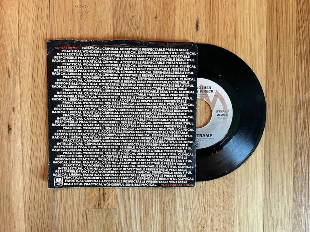 Supertramp - the Logical Song 7" 45 RPM Single 1979 Vinyl Record Rock Hit Classic - Etsy