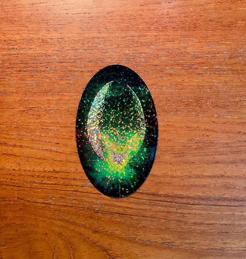 ALIEN Egg Glitter Vinyl Sticker Sci Fi Horror Classic - Etsy