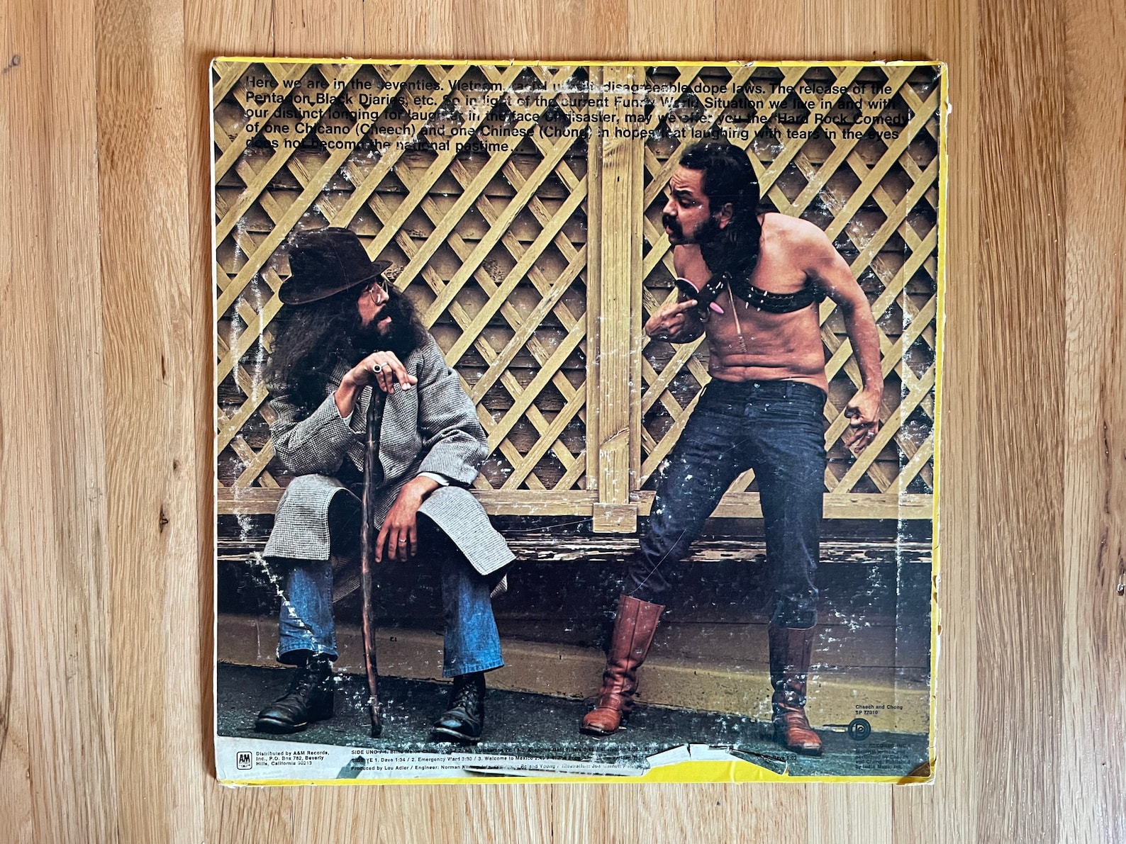 Cheech and Chong Self Titled Comedy LP 1972 Stoner Icons Vinyl | Etsy