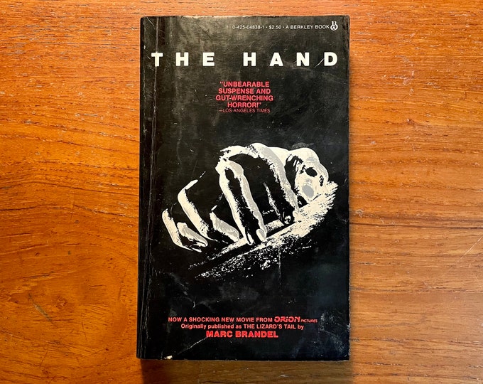 Vintage Horror Book the Hand AKA the Lizard's Tail by Marc Brandel 1981 ...