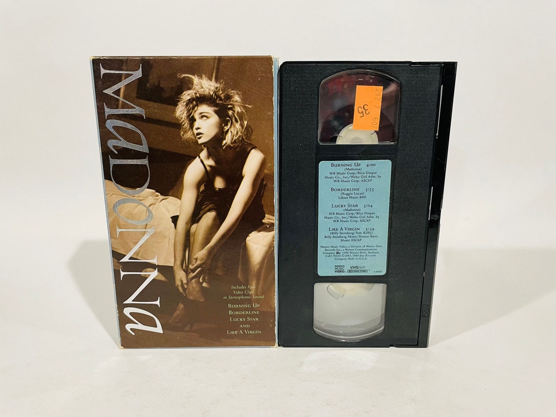 Madonna 4 Song 1986 VHS Music Video Tape - Etsy