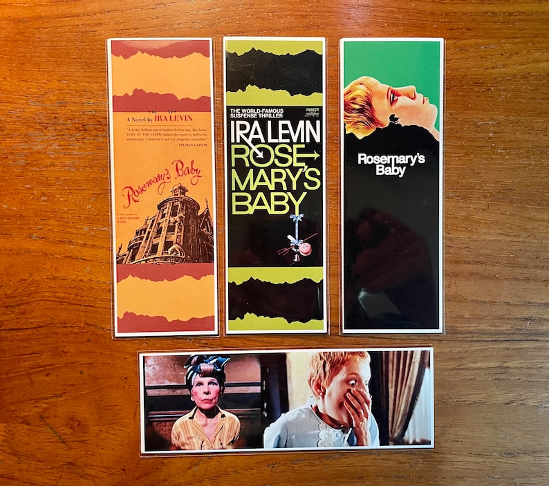 Handmade Bookmarks Horror Book and Film Series 1 Carrie Rosemary's Baby ...
