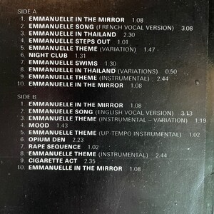 Emmanuelle Original Soundtrack 1974 Vinyl Record Album Pierre Bachelet ...