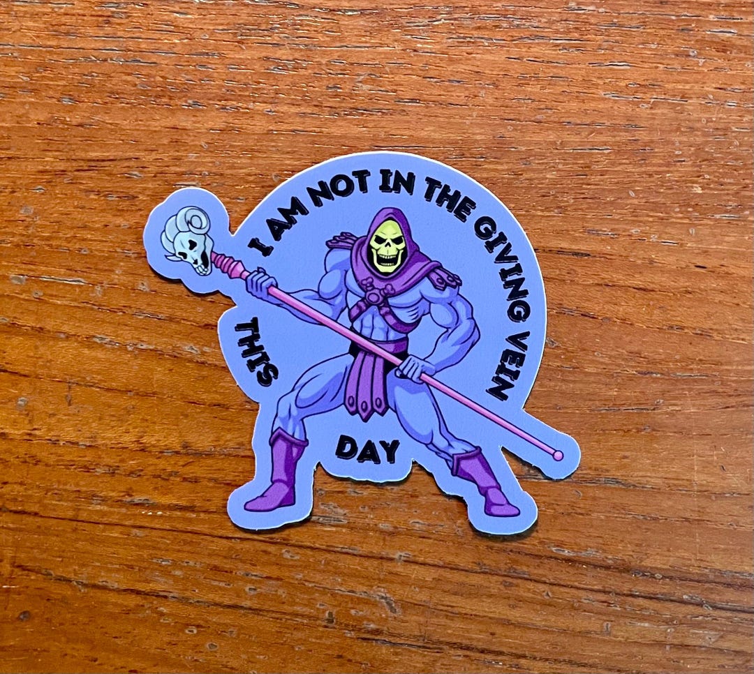 Skeletor MOTU Die Cut Vinyl Sticker Snarky Stickers 80's Classics - Etsy