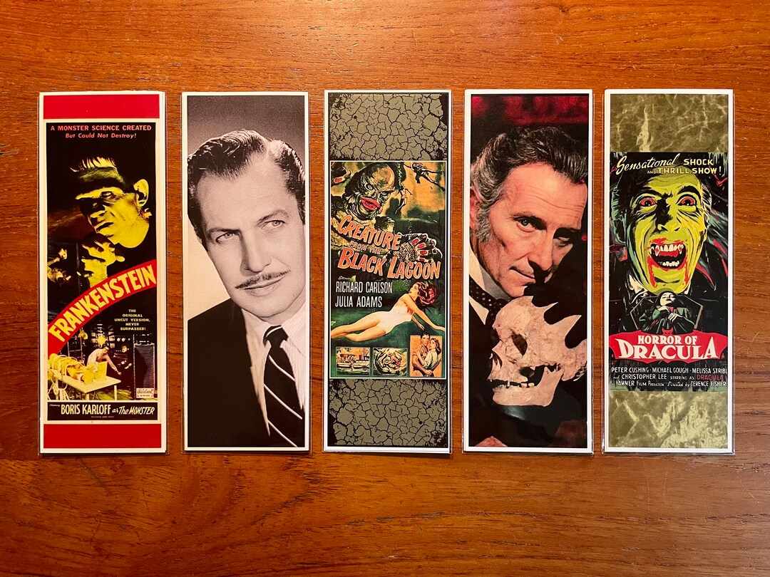 Handmade Bookmarks Vintage Horror Icons Series 1 - Etsy