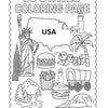 TEXAS Coloring Page With State Facts - Printable United States of ...