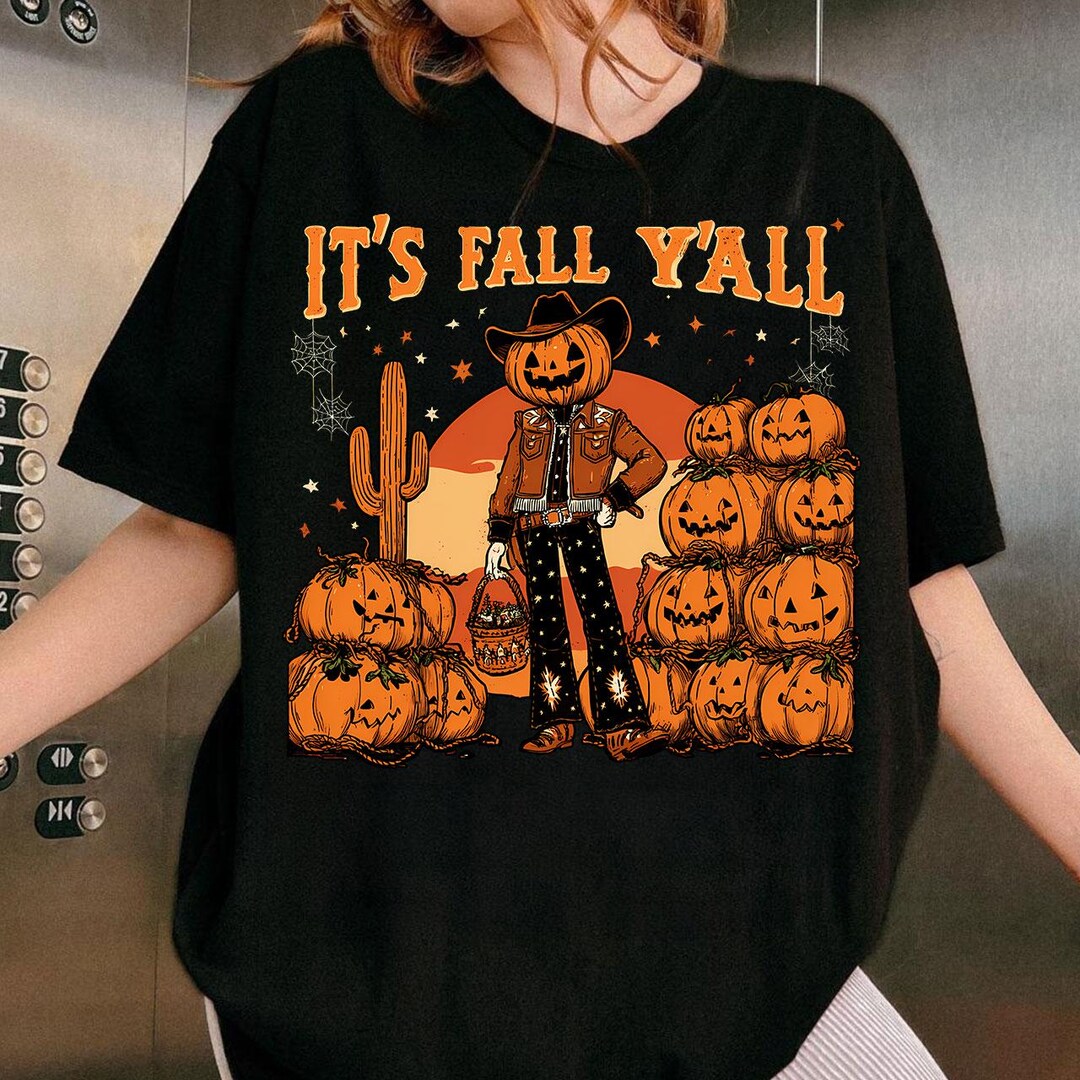 It's Fall Y'all Pumpkins Png, Vintage Halloween Pumpkin Png, Fall Png ...