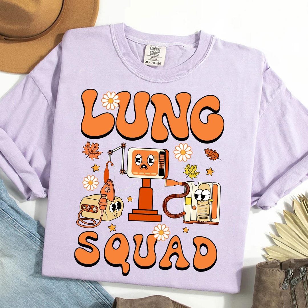 Lung Squad Nurse Thanksgiving Shirt, Respiratory Therapist Fall Tshirt ...