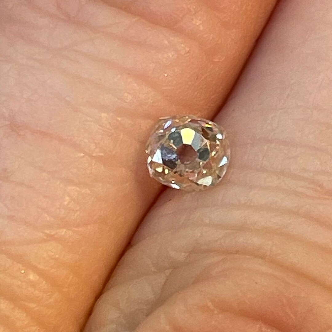 Natural .37CT Old Mine Cut Oval Peruzzi Cupcake Loose Diamond Natural 4 ...