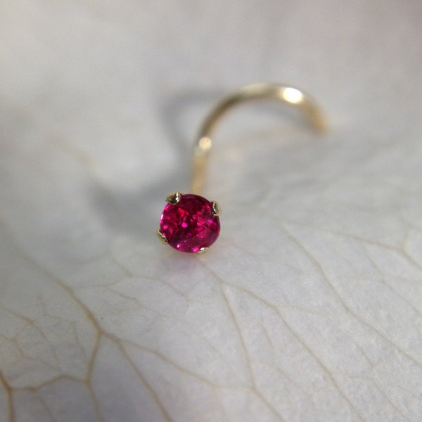 Ruby Gold Ring - Etsy