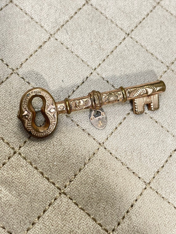 victorian repousse gold filled - Gem